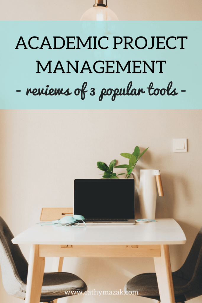 Academic Project Management Tools pin - Scholar's Voice by Cathy Mazak