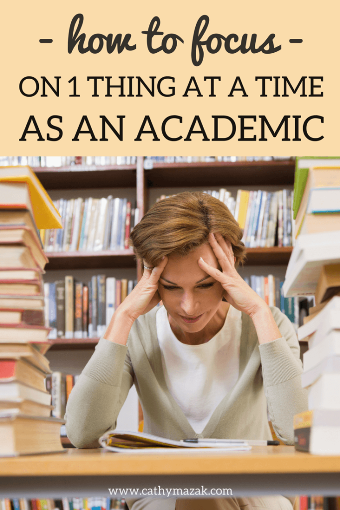 focus-on-one-thing - Scholar's Voice by Cathy Mazak